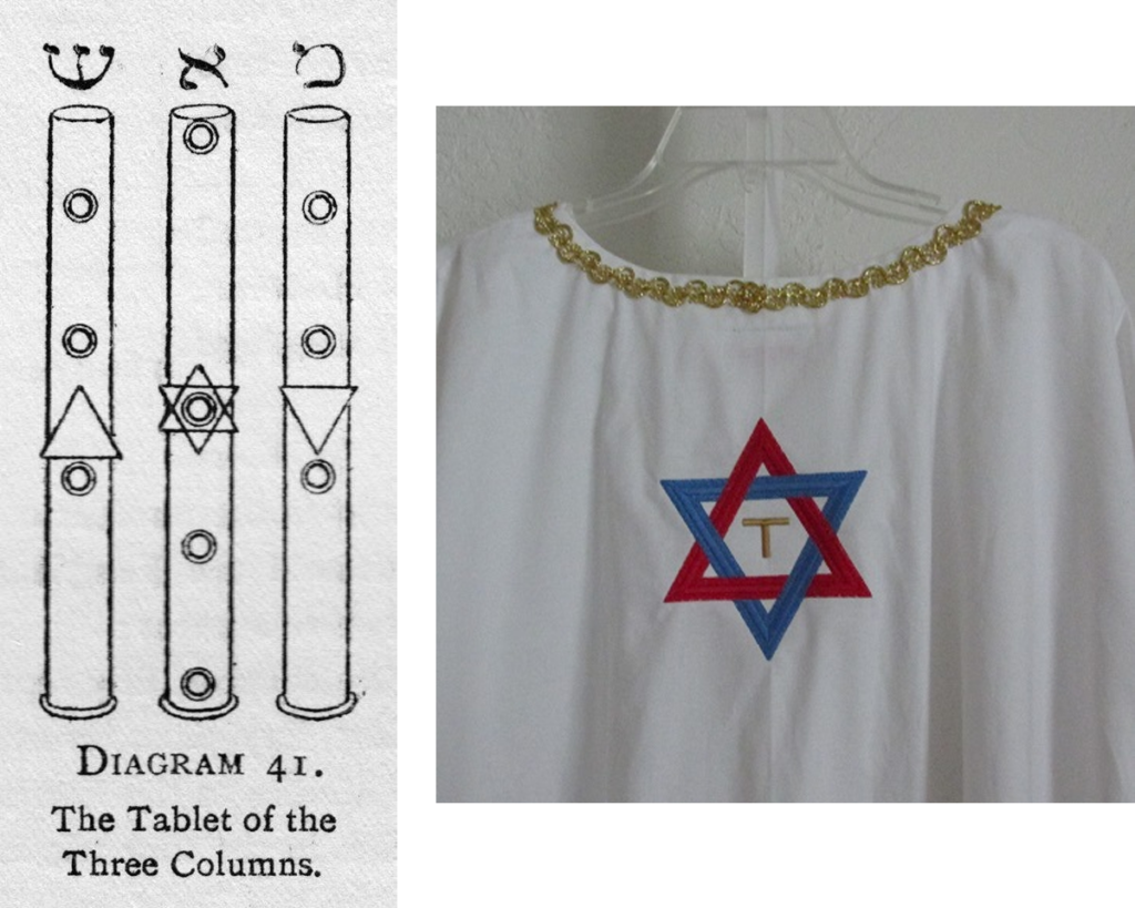 “Tiphereth (6) is the Hexagram, harmonizing, and mediating between ...